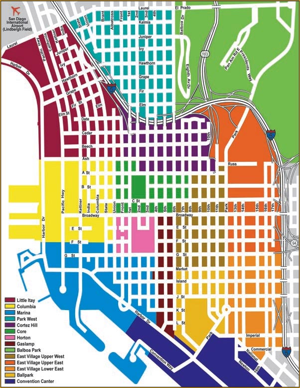 San Diego Downtown Map – Verjaardag Vrouw 2020 San Diego Downtown Map – Verjaardag Vrouw 2020